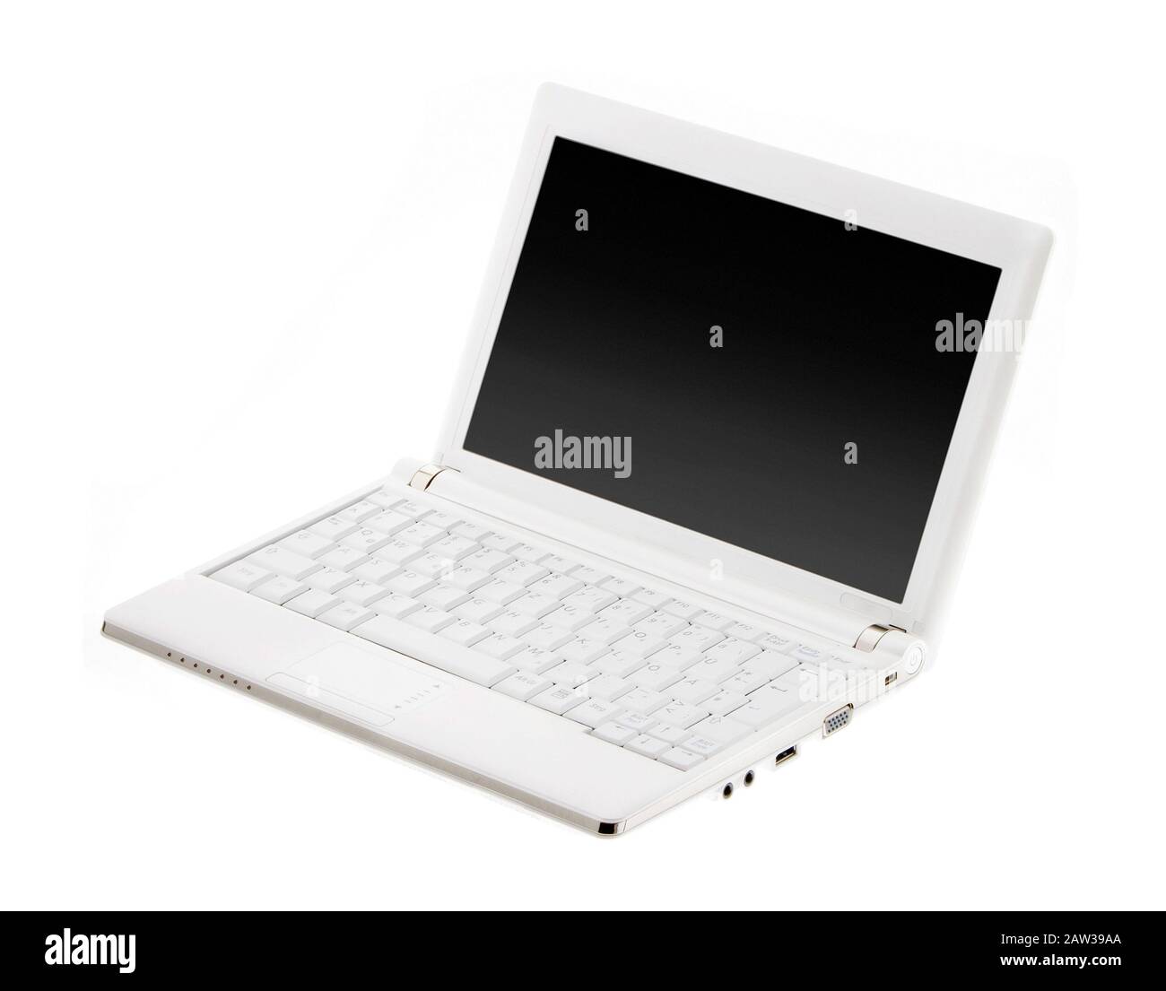 Netbook / laptop / notebook computer / pc isolated on white background ...