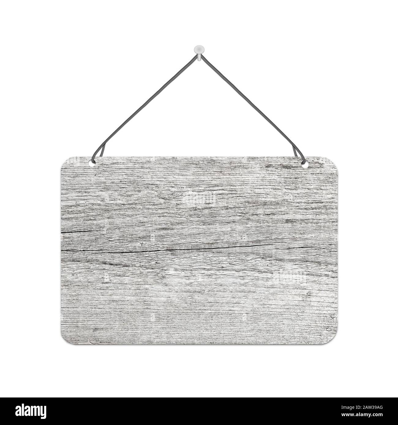 wooden billboard isolated on white background Stock Photo - Alamy