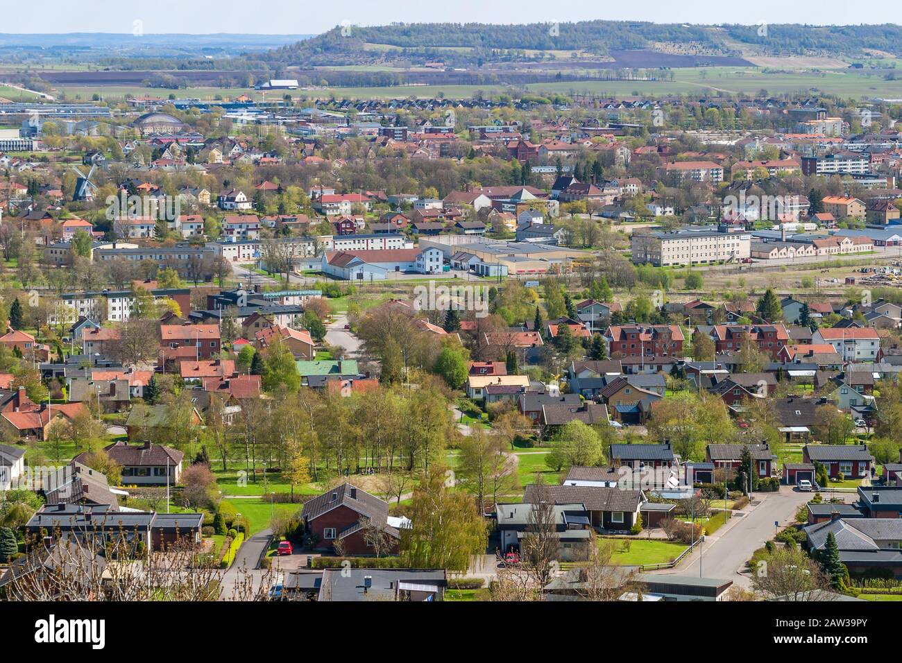 View of Falkoping a city in Sweden Stock Photo - Alamy