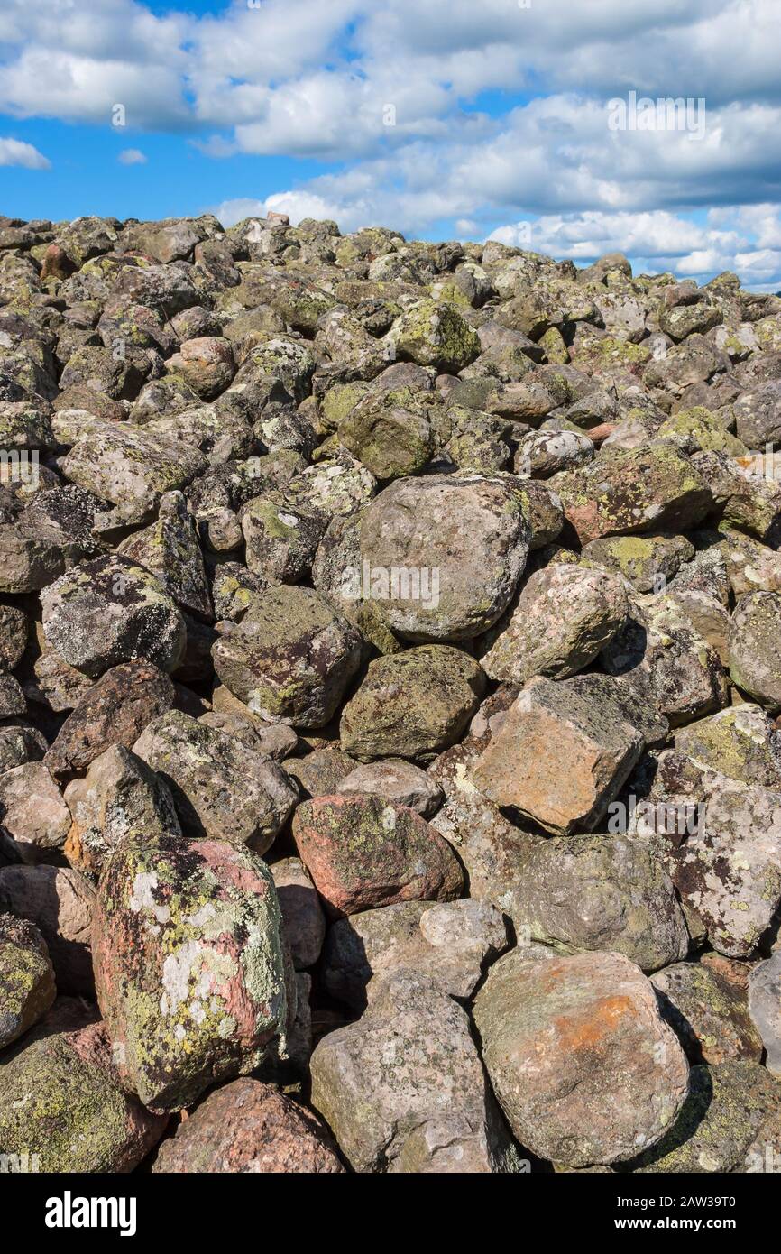 Old Burial ground with rocks and sky Stock Photo - Alamy