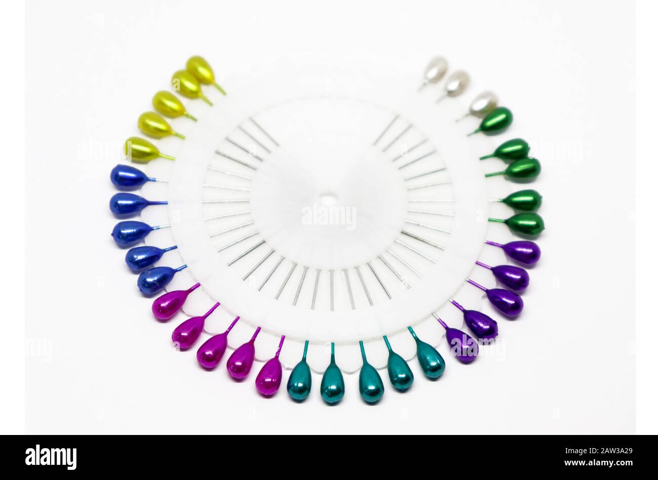 Colorful safety pin isolated on white background Stock Photo - Alamy