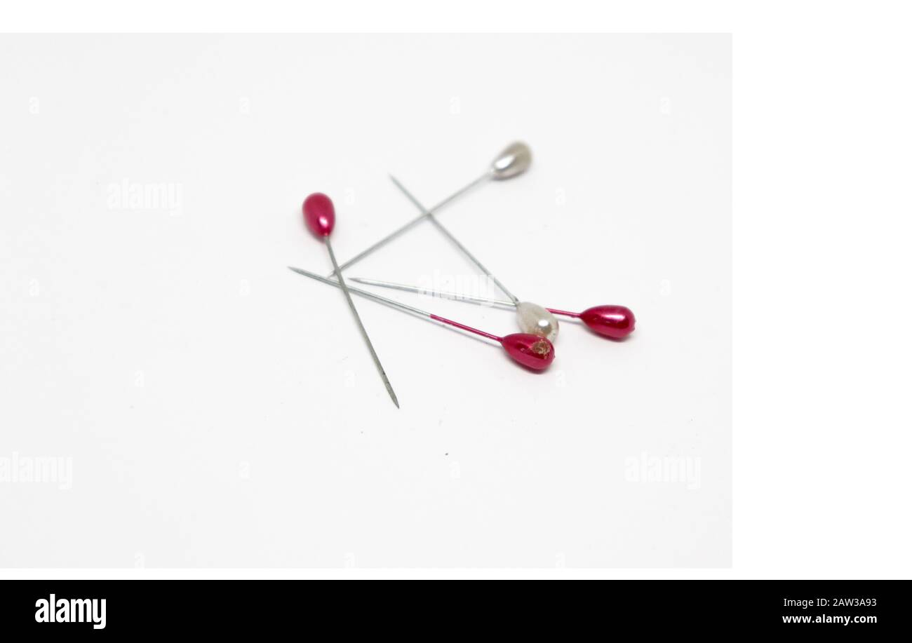 Colorful safety pin isolated on white background Stock Photo - Alamy