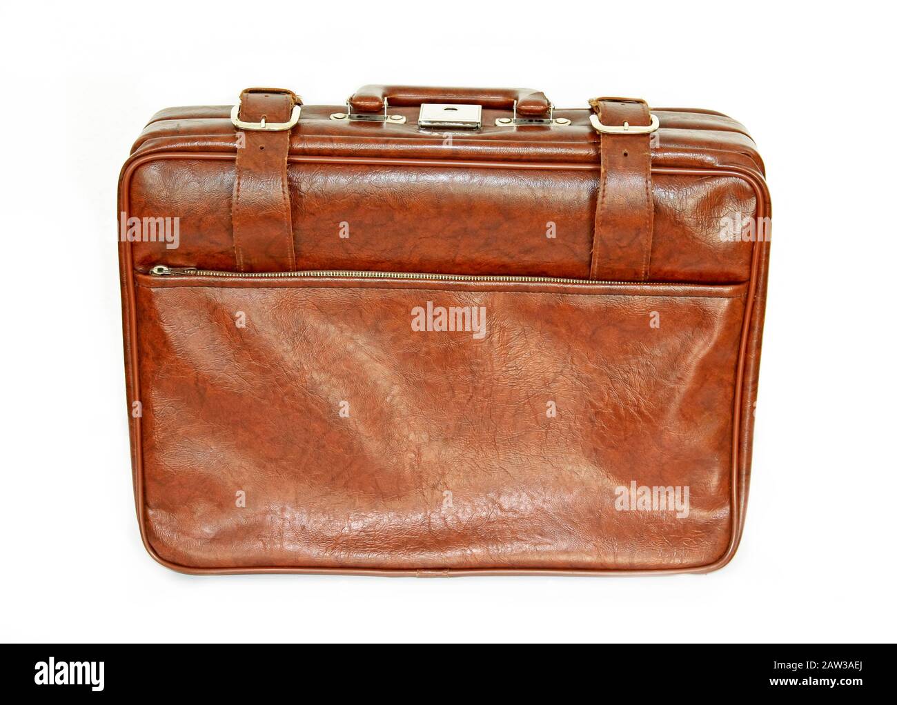 old brown bag isolated on white background Stock Photo - Alamy