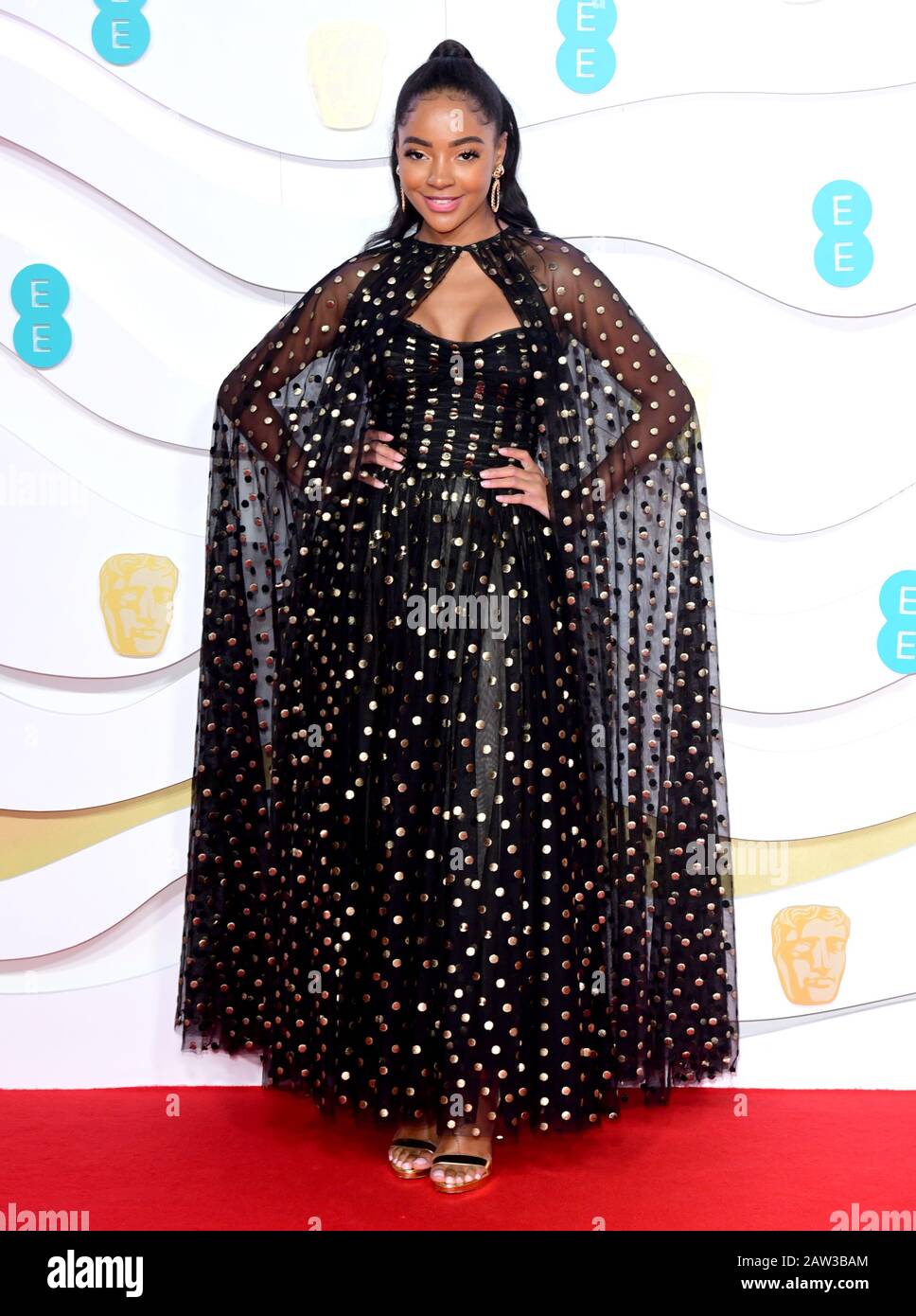 Karla-Simone Spence attending the 73rd British Academy Film Awards held ...