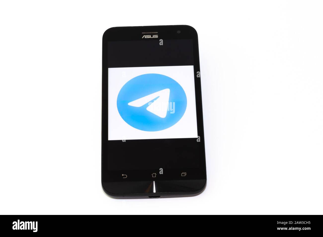 Telegram logo Cut Out Stock Images & Pictures - Alamy