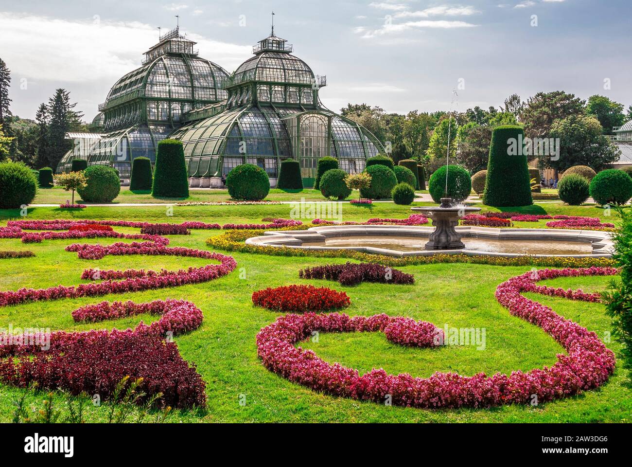 Palmenhaus (Palm House), large greenhouse in garden of Schloss ...