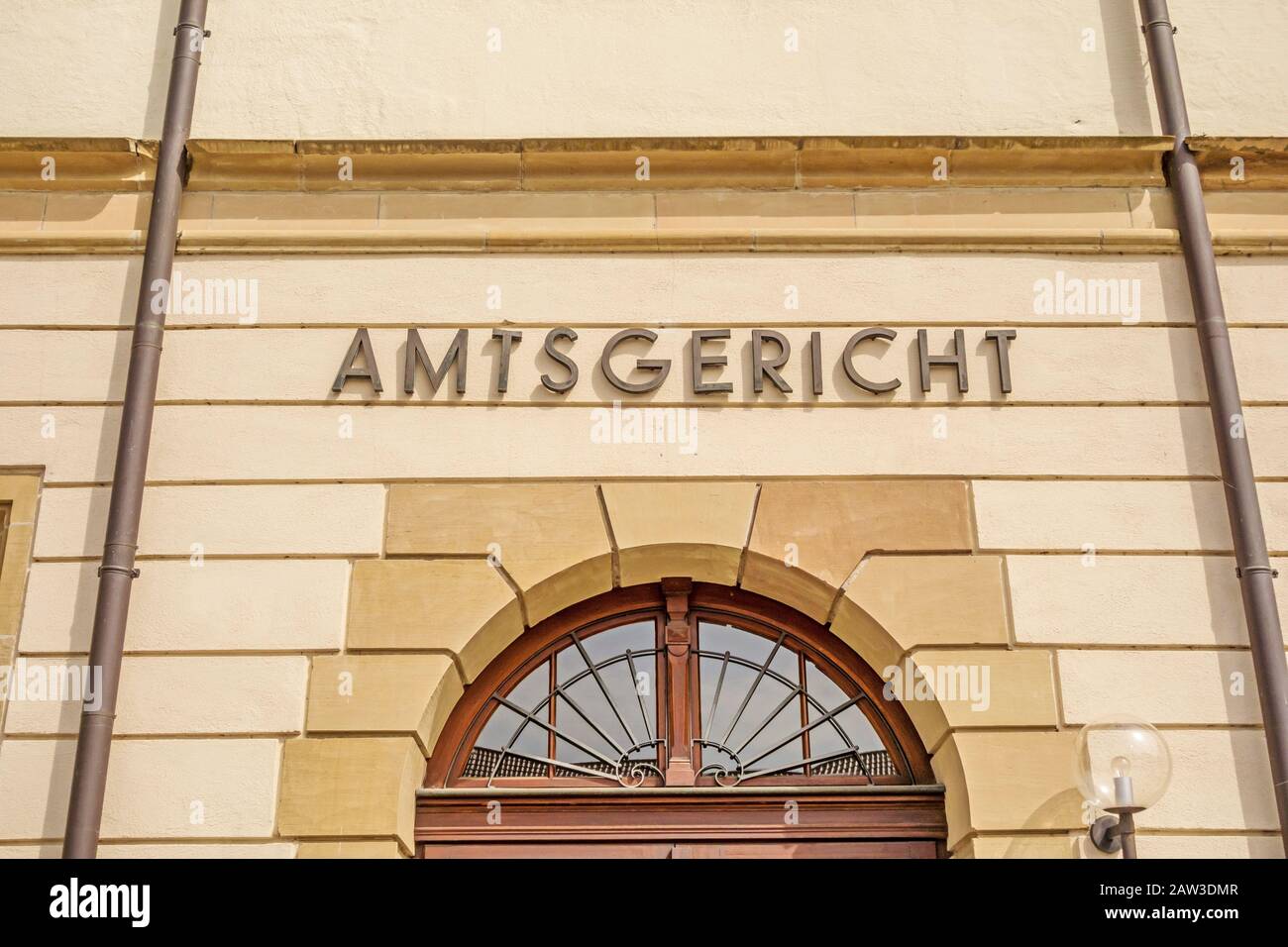 District court (Amtsgericht) - lettering on building facade Stock Photo ...