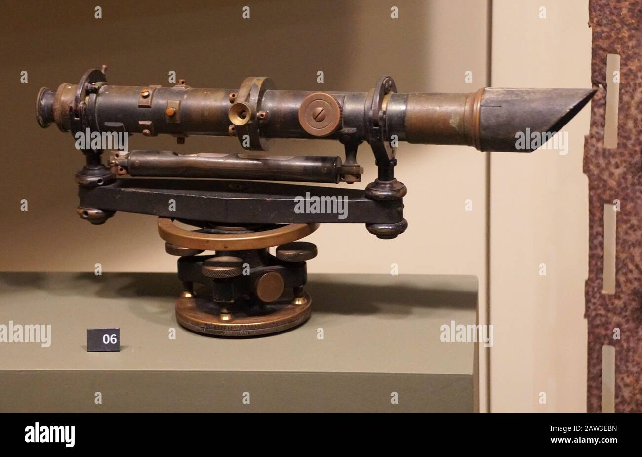 New Orleans, Louisiana, U.S.A - February 5, 2020 - A vintage wye level ...