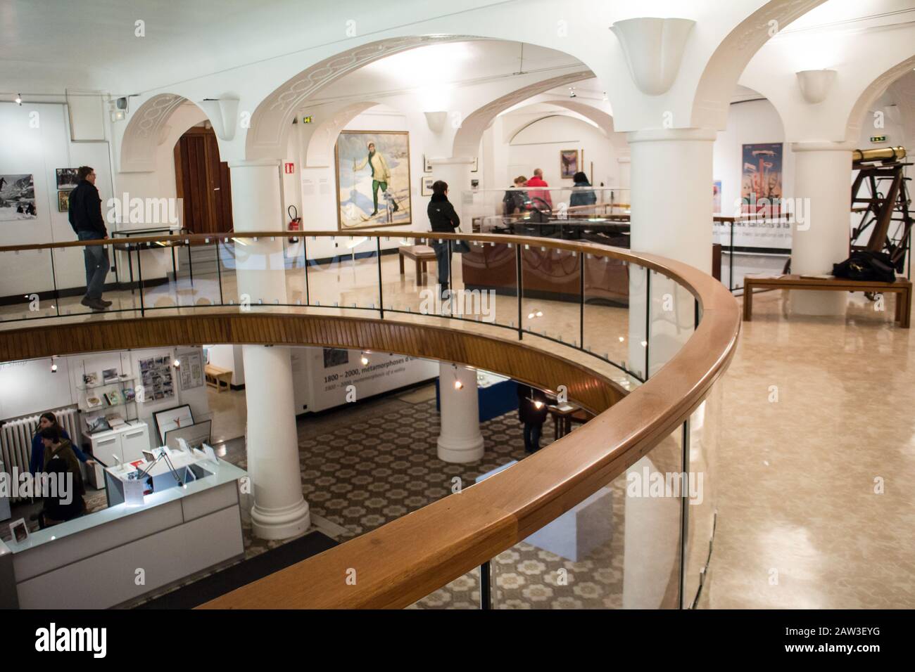 Musée Alpin,Chamonix : interior Stock Photo - Alamy