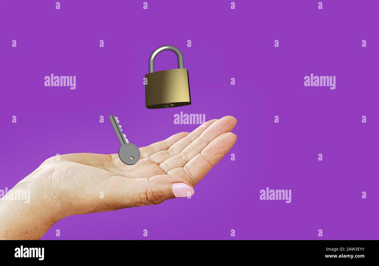 image symbolizing data protection and privacy: lock and key in your ...