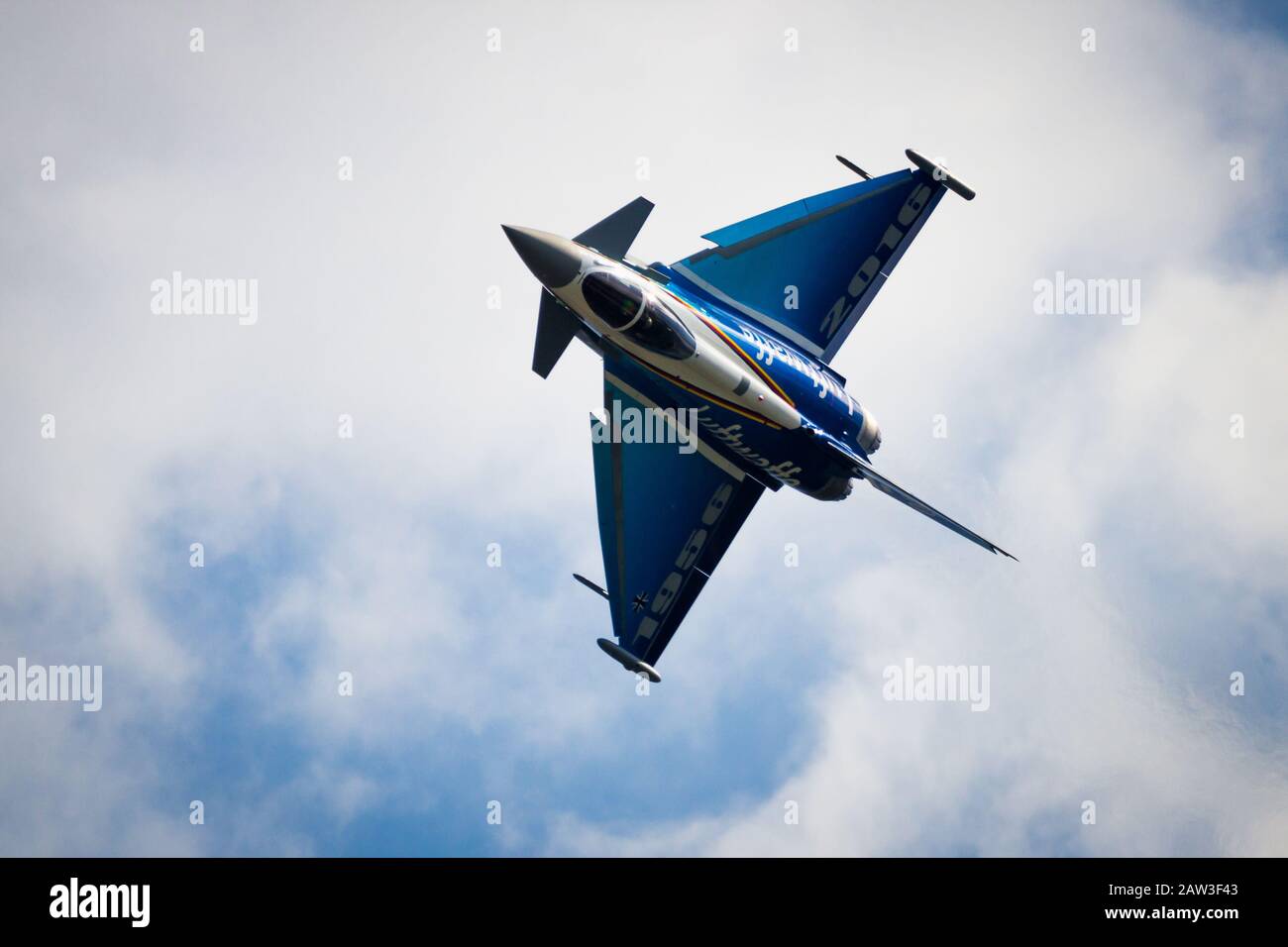 BERLIN - JUN 2, 2016: Special painted German Air Force Eurofighter ...