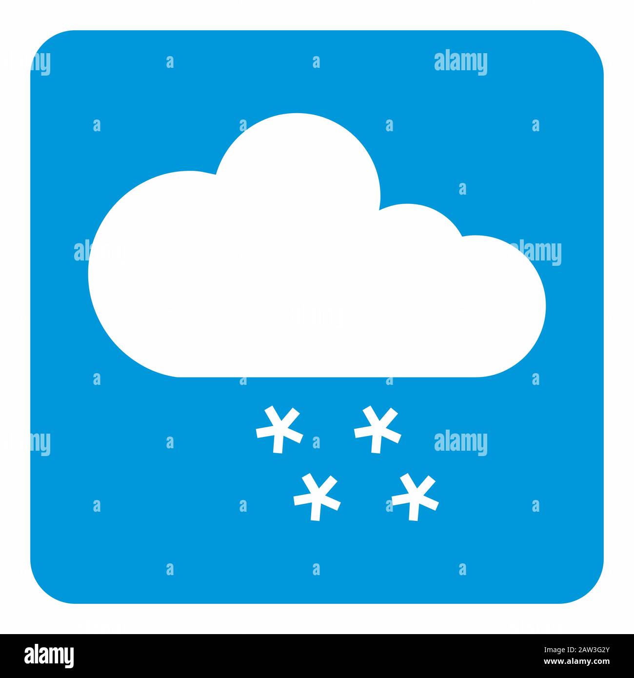 Snow symbol weather forecast hi-res stock photography and images - Alamy