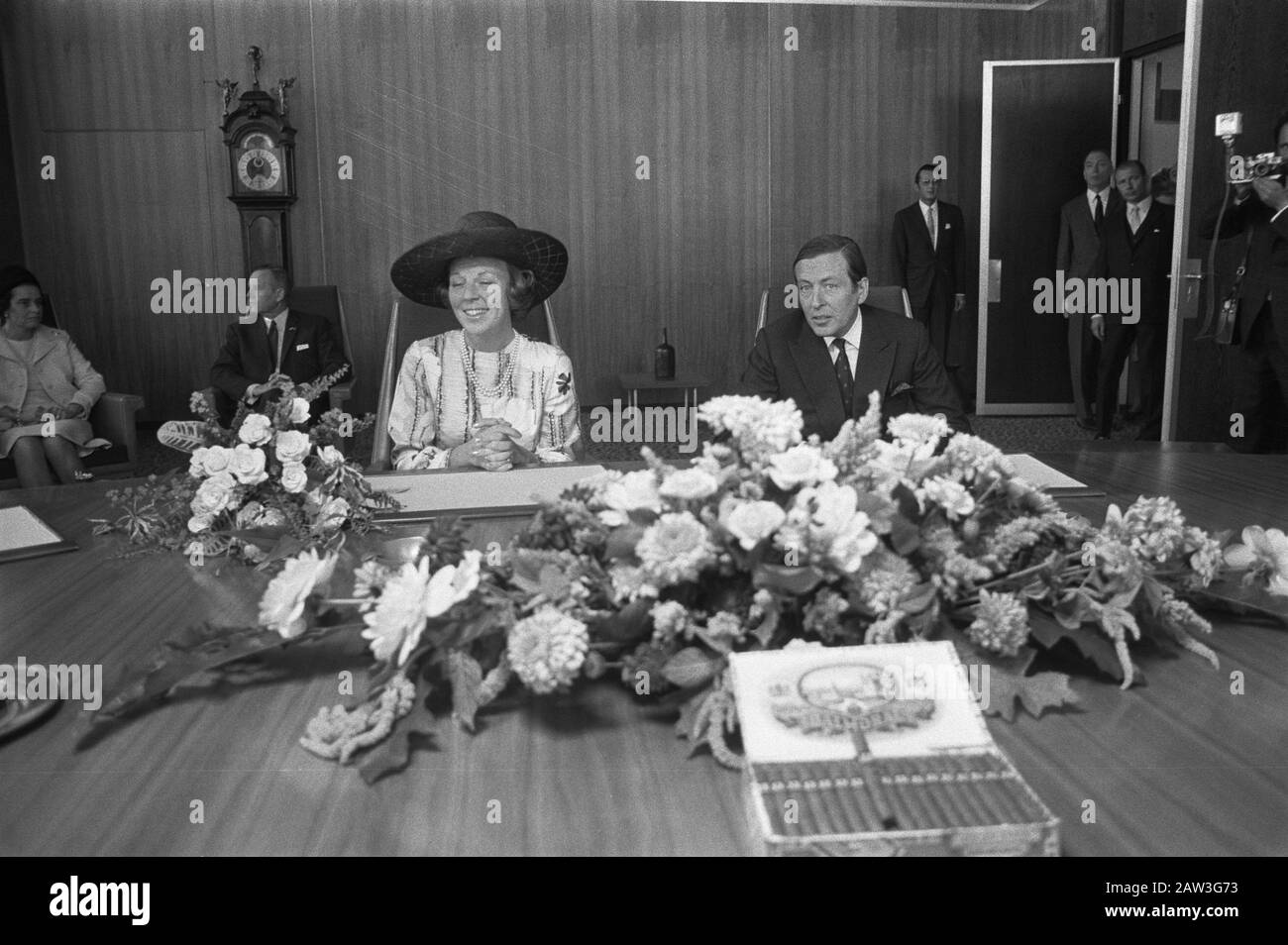 Princess Beatrix and Prince Claus make a working visit to South Holland ...