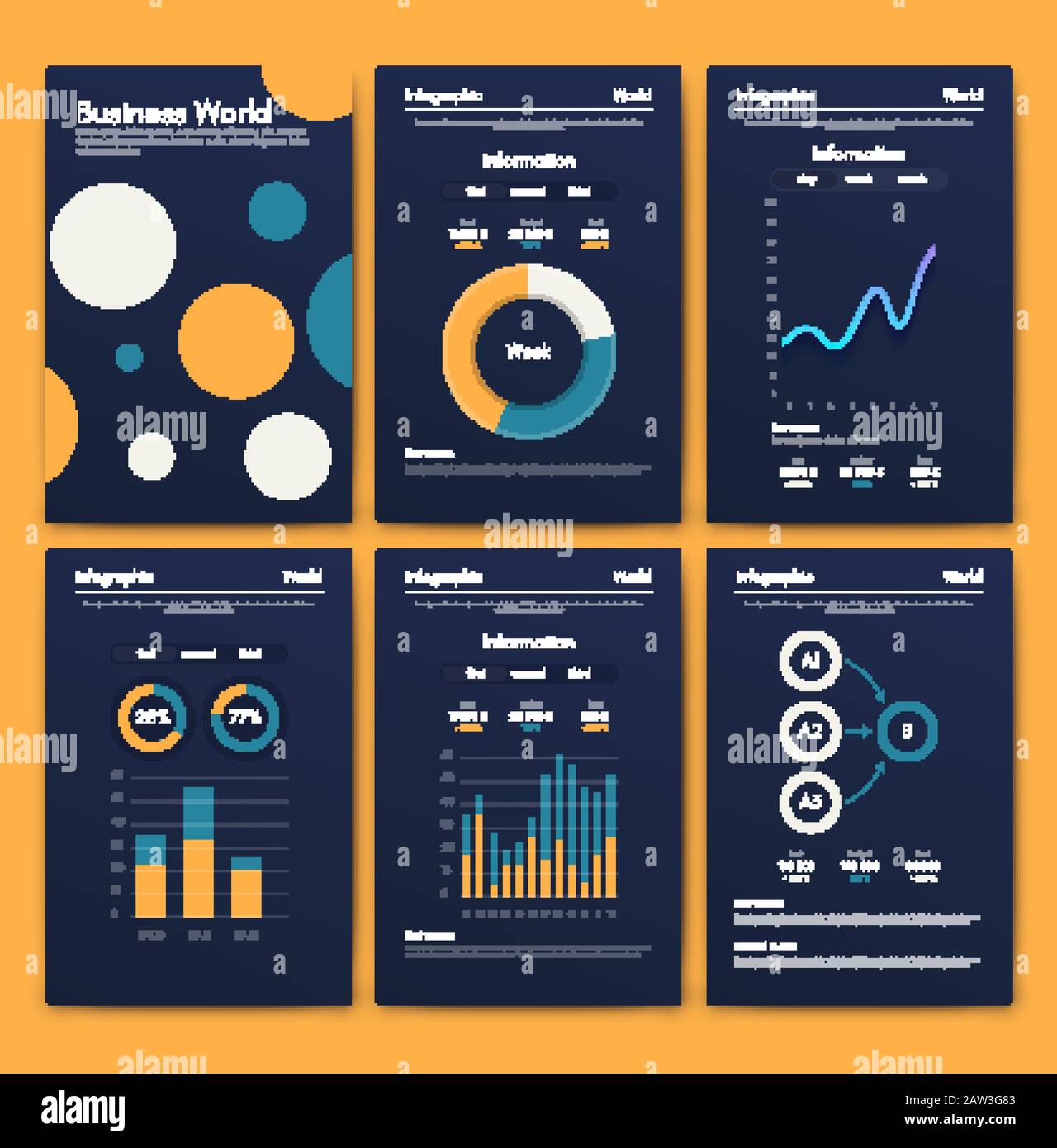 Modern infographic vector elements for business brochures. Use in ...