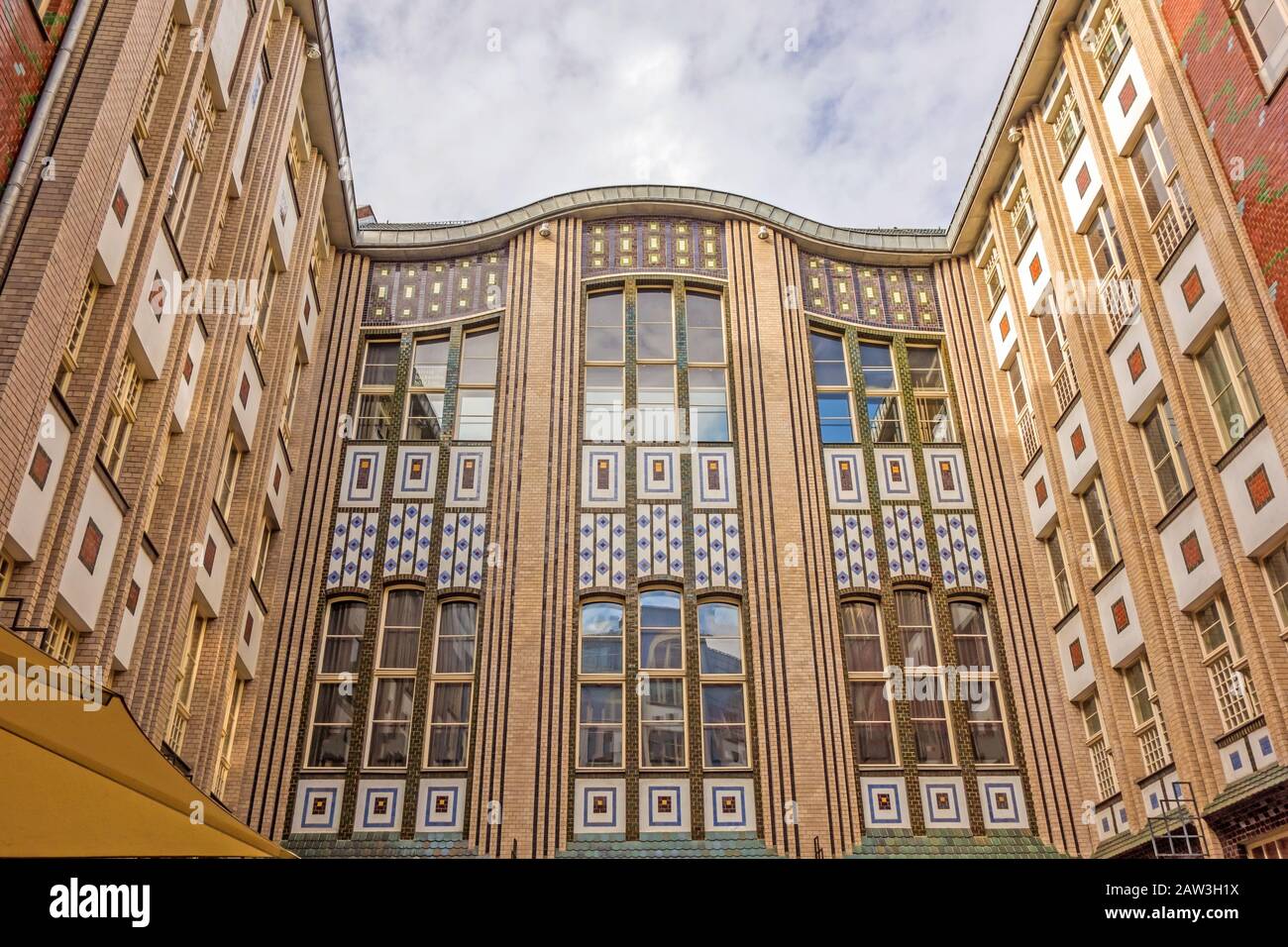 Exterior view / facade of old building Stock Photo - Alamy