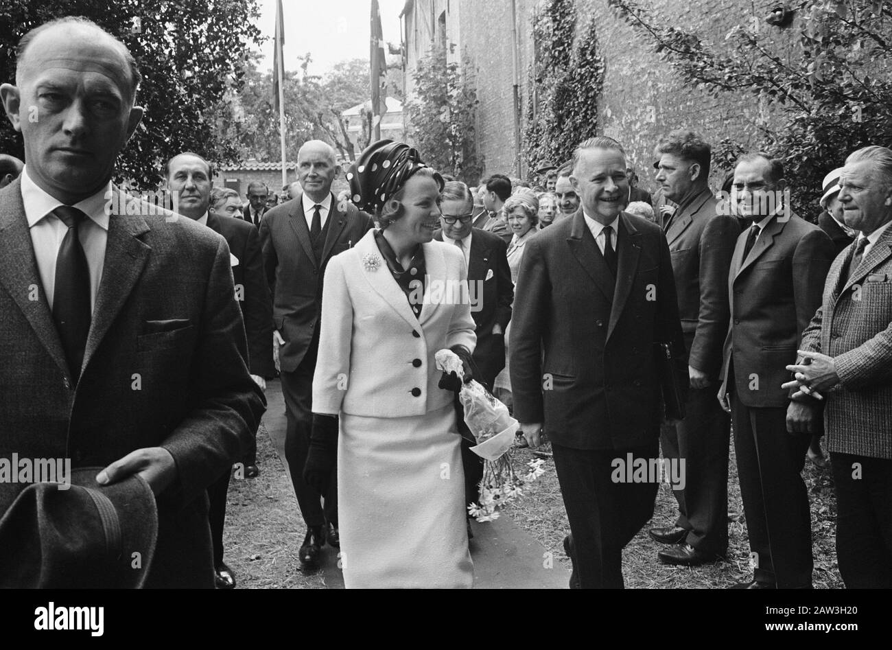 Princess Beatrix in Bruges, laid the foundation stone for the library ...