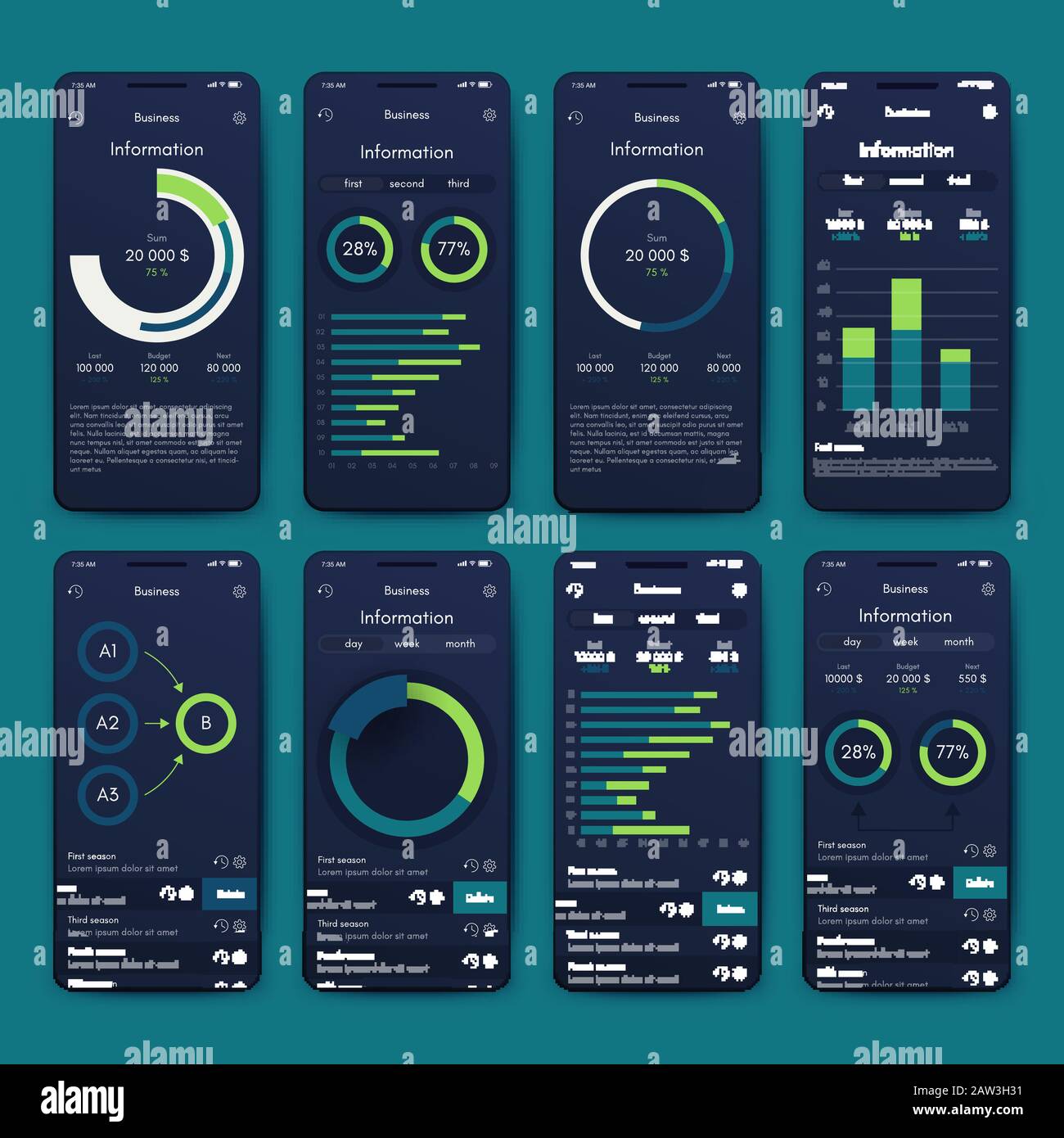 Modern infographic vector elements for business brochures. Use in ...