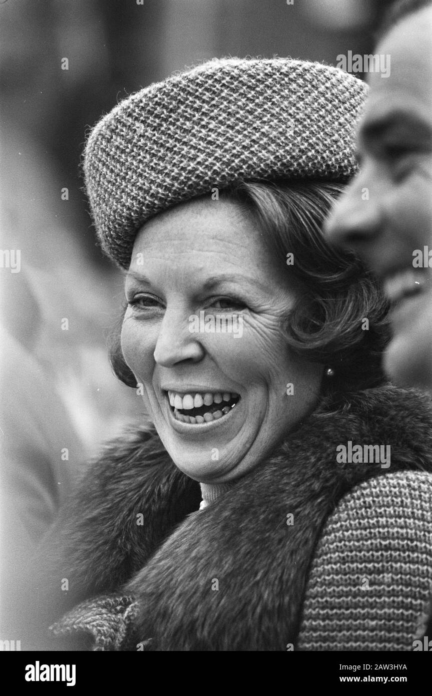 Princess Beatrix opens new town of Ridderkerk; Princess Beatrix, head ...