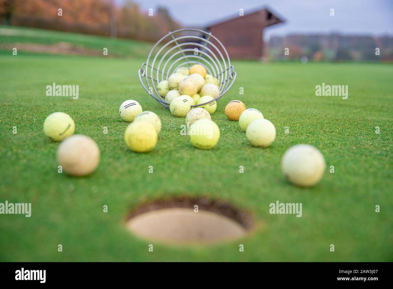 Golf balls sticks on hi-res stock photography and images - Alamy