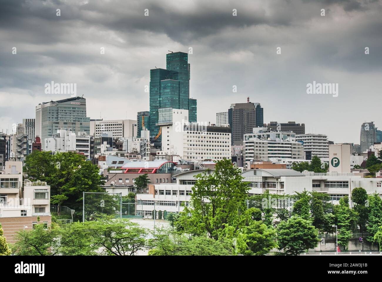 Skyscrapers and business buildings in Tokyo capital of Japan Stock ...