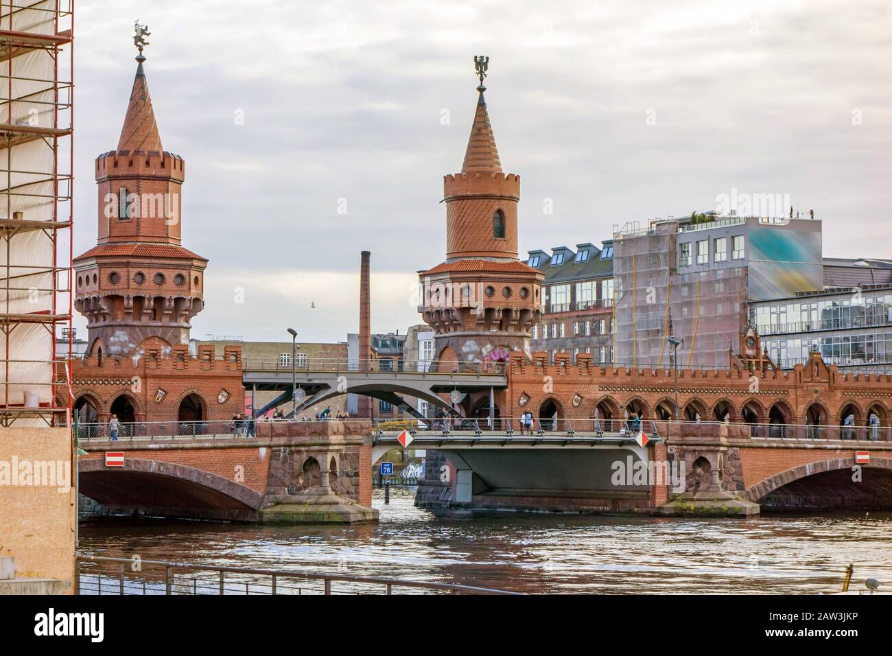 Bridge Oberbaumbruecke - an international memorial for freedom. Former ...