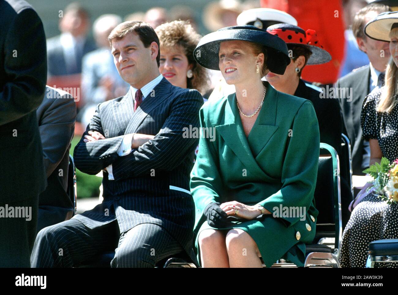 Prince andrew and sarah ferguson 1989 hi-res stock photography and ...