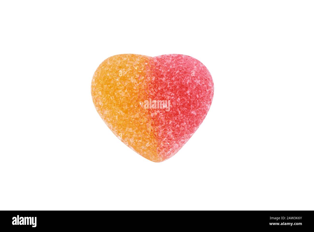 Fruit Jelly with Heart Shape Isolated Stock Photo - Alamy