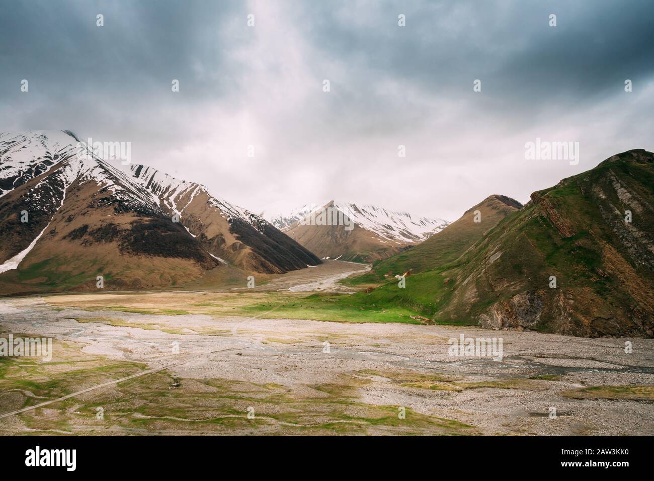 Karatkau Village, Kazbegi District, Mtskheta-Mtianeti Region, Georgia ...