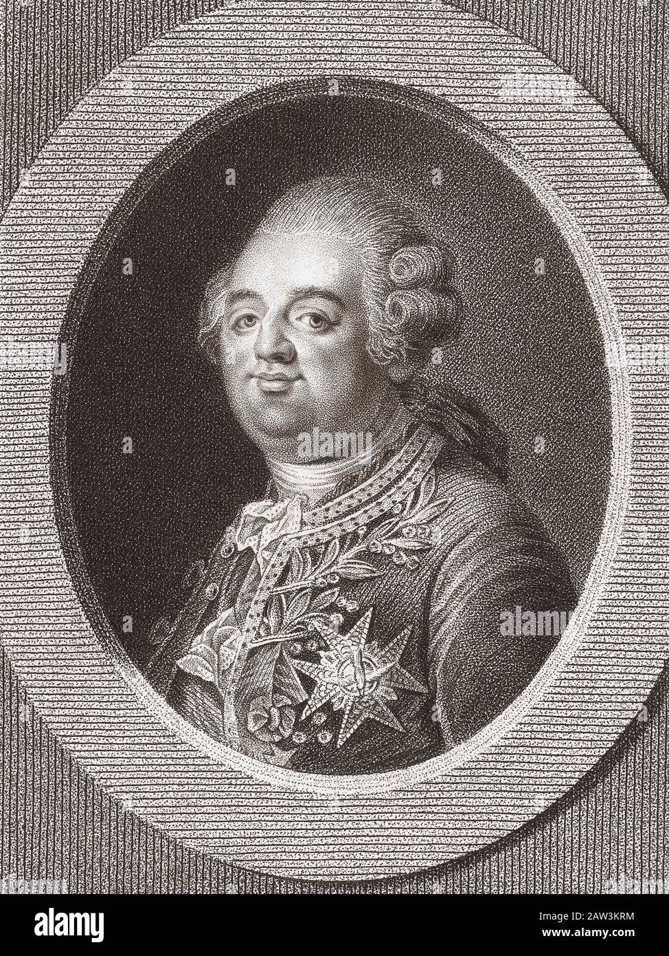 Portrait of the king louis xvi hi-res stock photography and images - Alamy