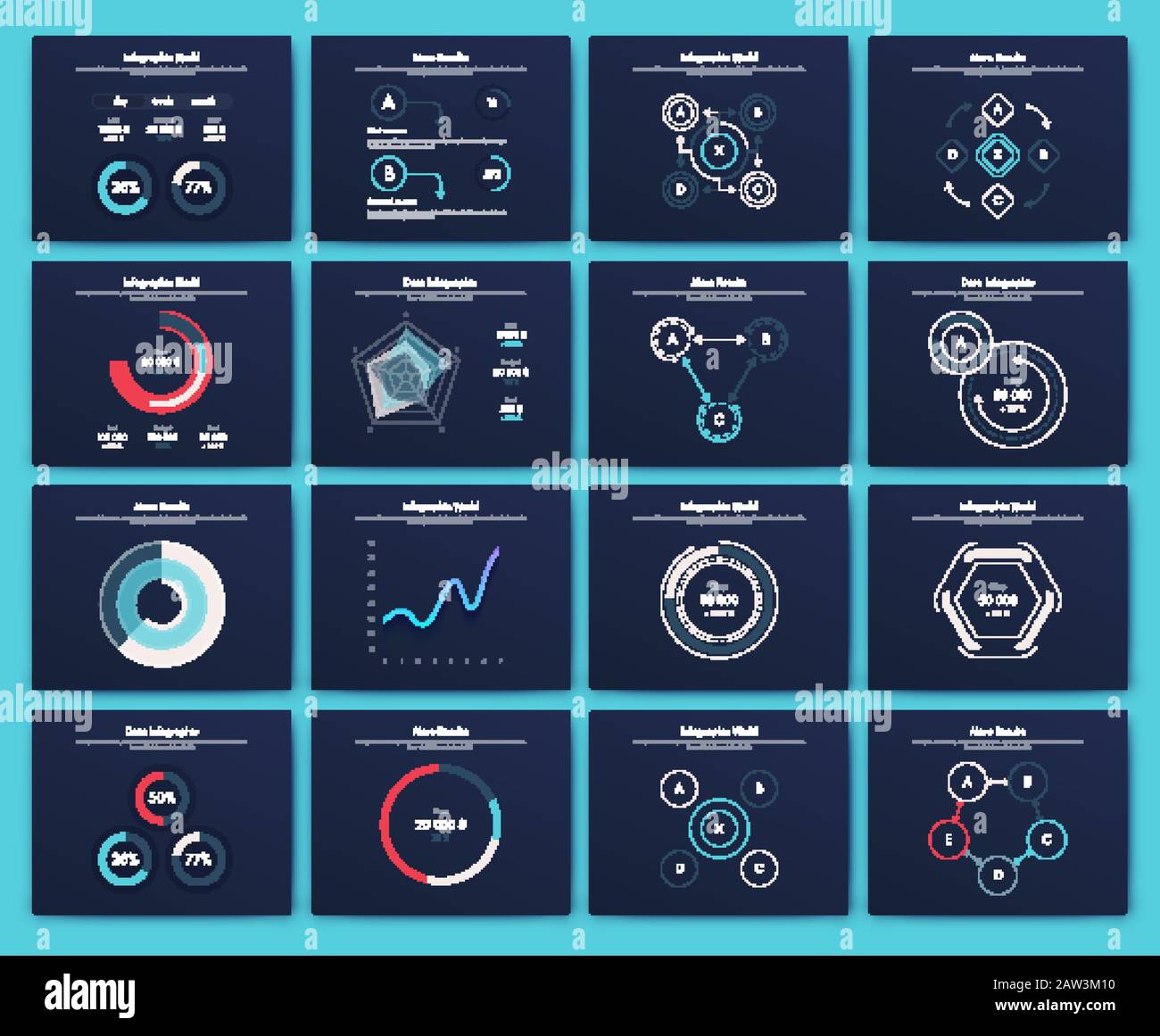 Big set of infographics elements. EPS10. Infographic for brochure, web ...