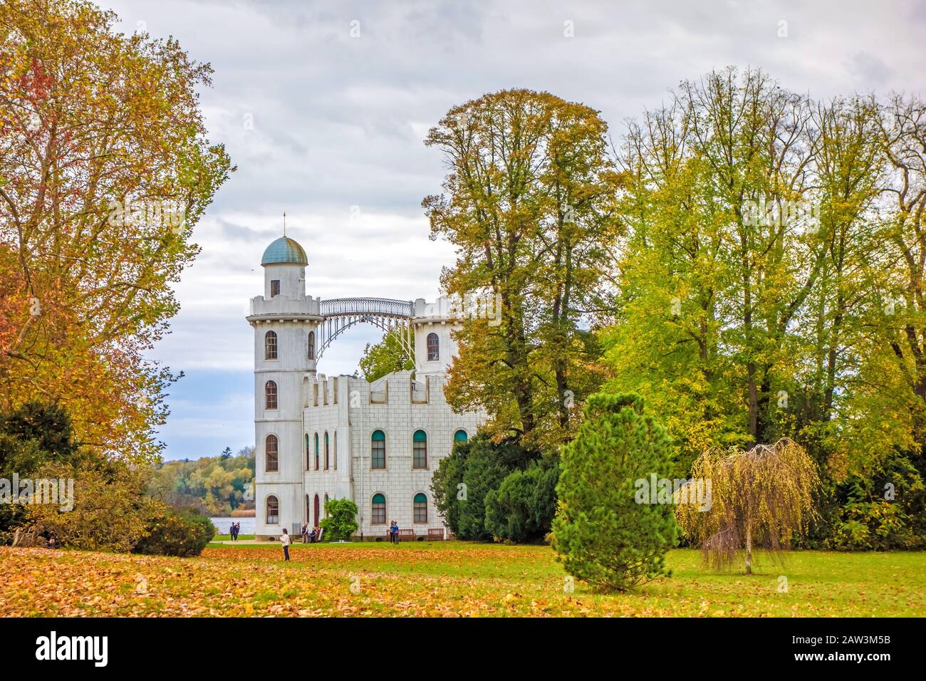 Berlin, Germany - October 27, 2013: Castle at Peacock Island "Schloss ...