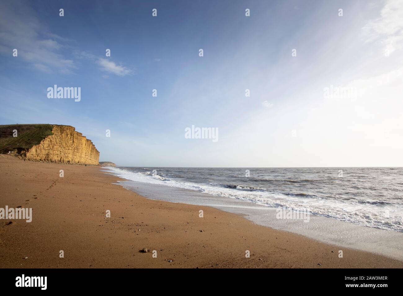 The dramatic cliffs at West Bay on the Dorset coast Stock Photo - Alamy
