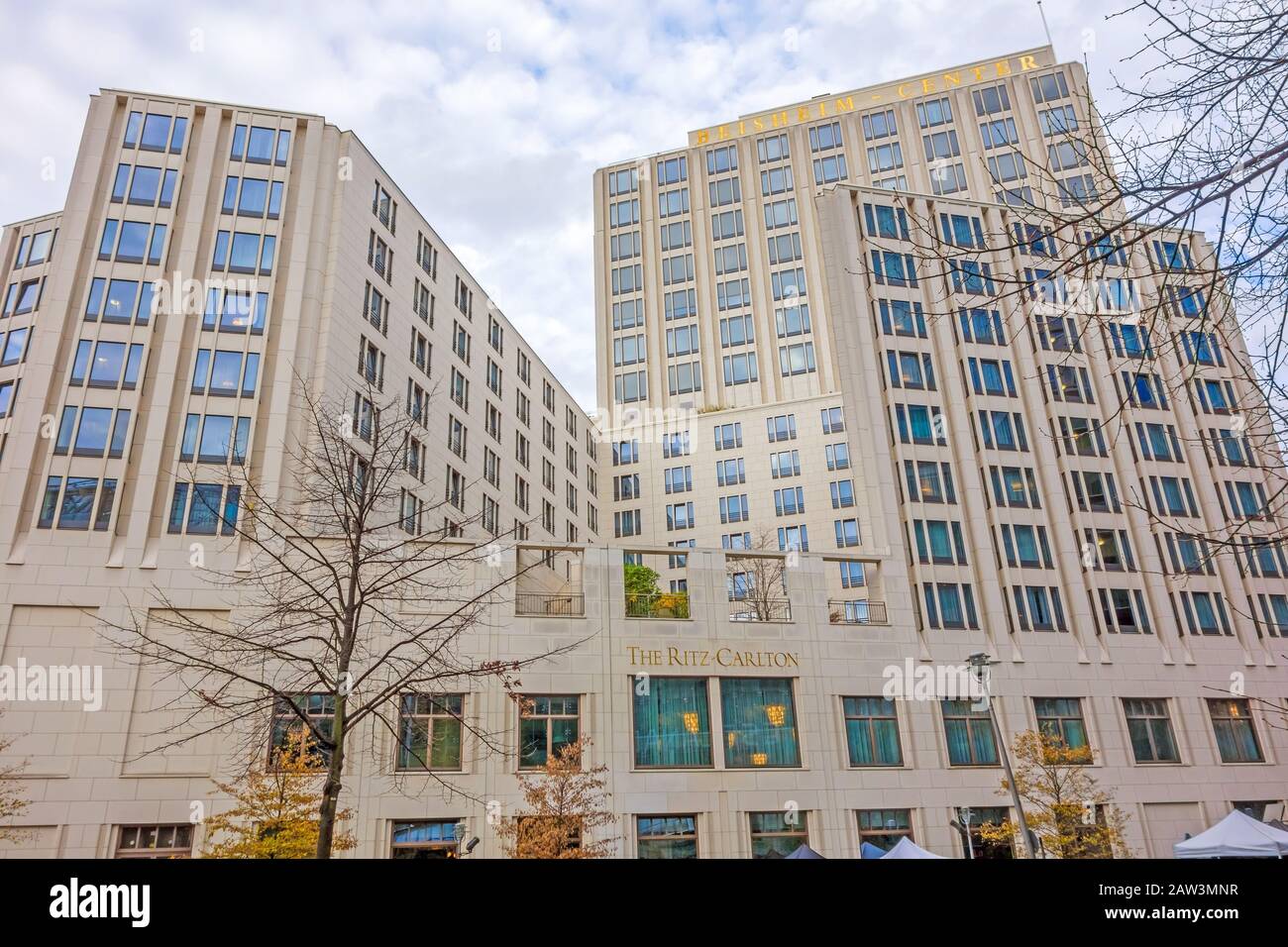 Berlin, Germany - October 28, 2013: Facade of the famous Ritz-Carlton ...