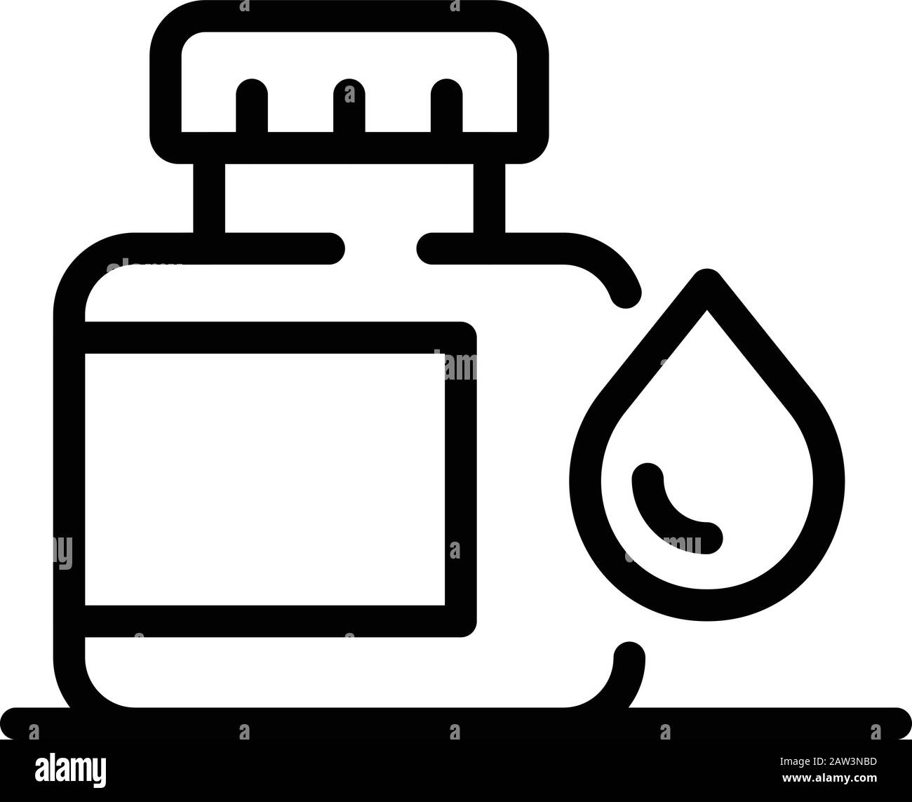 Syrup container icon, outline style Stock Vector Image & Art - Alamy