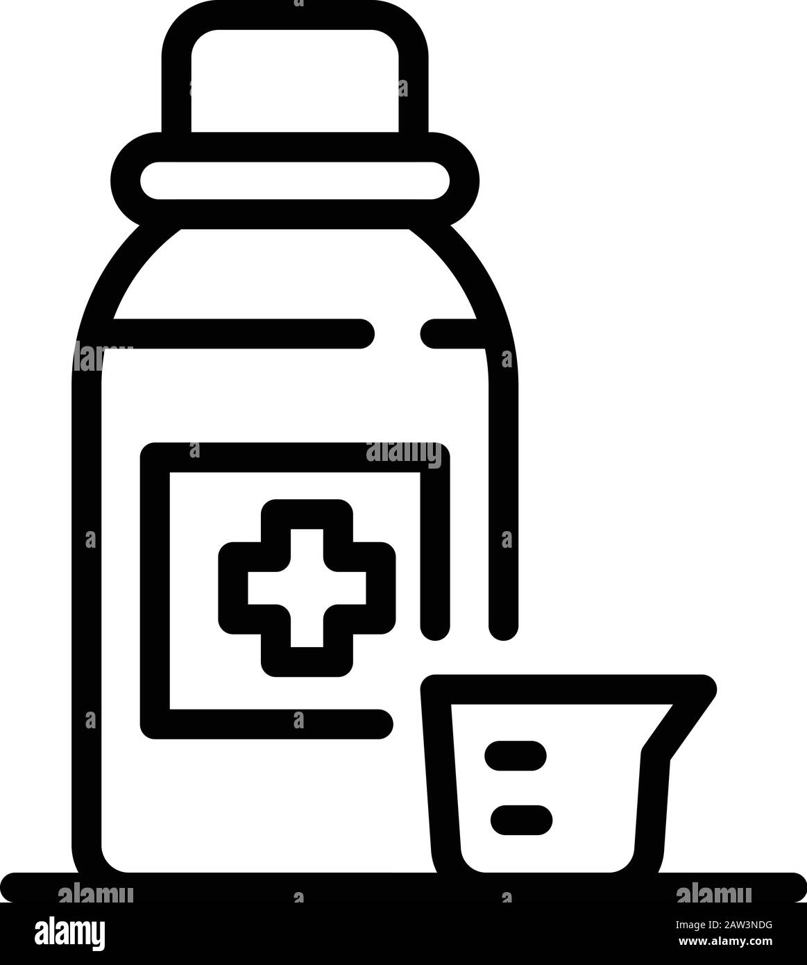 Healthcare syrup icon, outline style Stock Vector Image & Art - Alamy