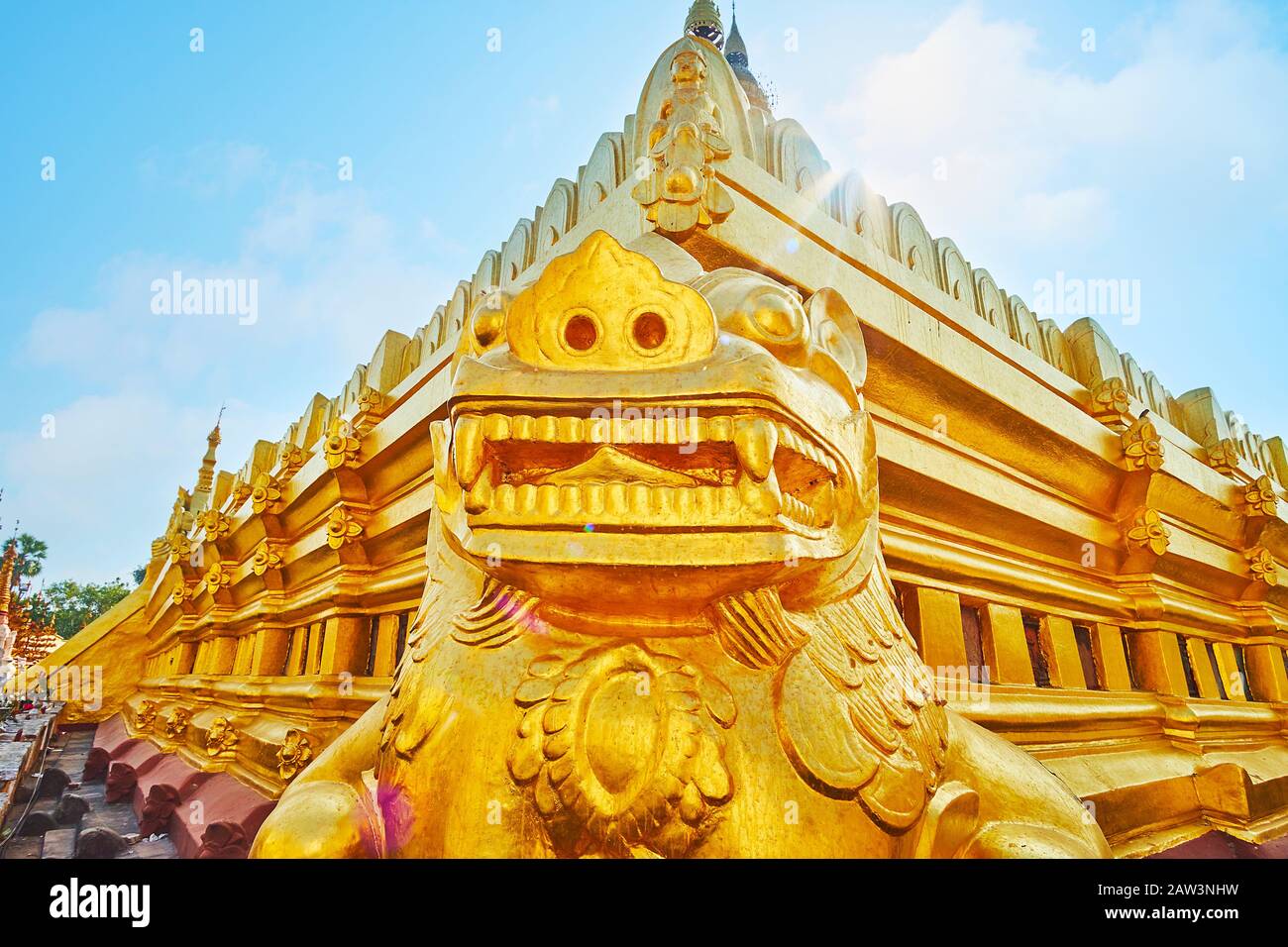 Asia myanmar bagan lion temple hi-res stock photography and images - Alamy