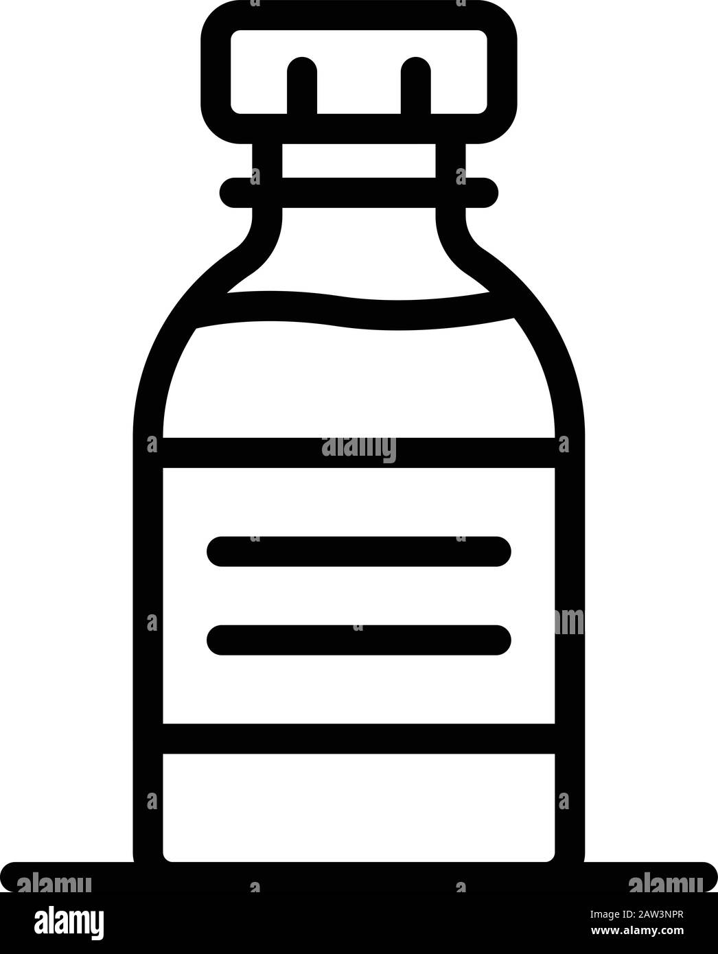 Illness syrup icon, outline style Stock Vector Image & Art - Alamy
