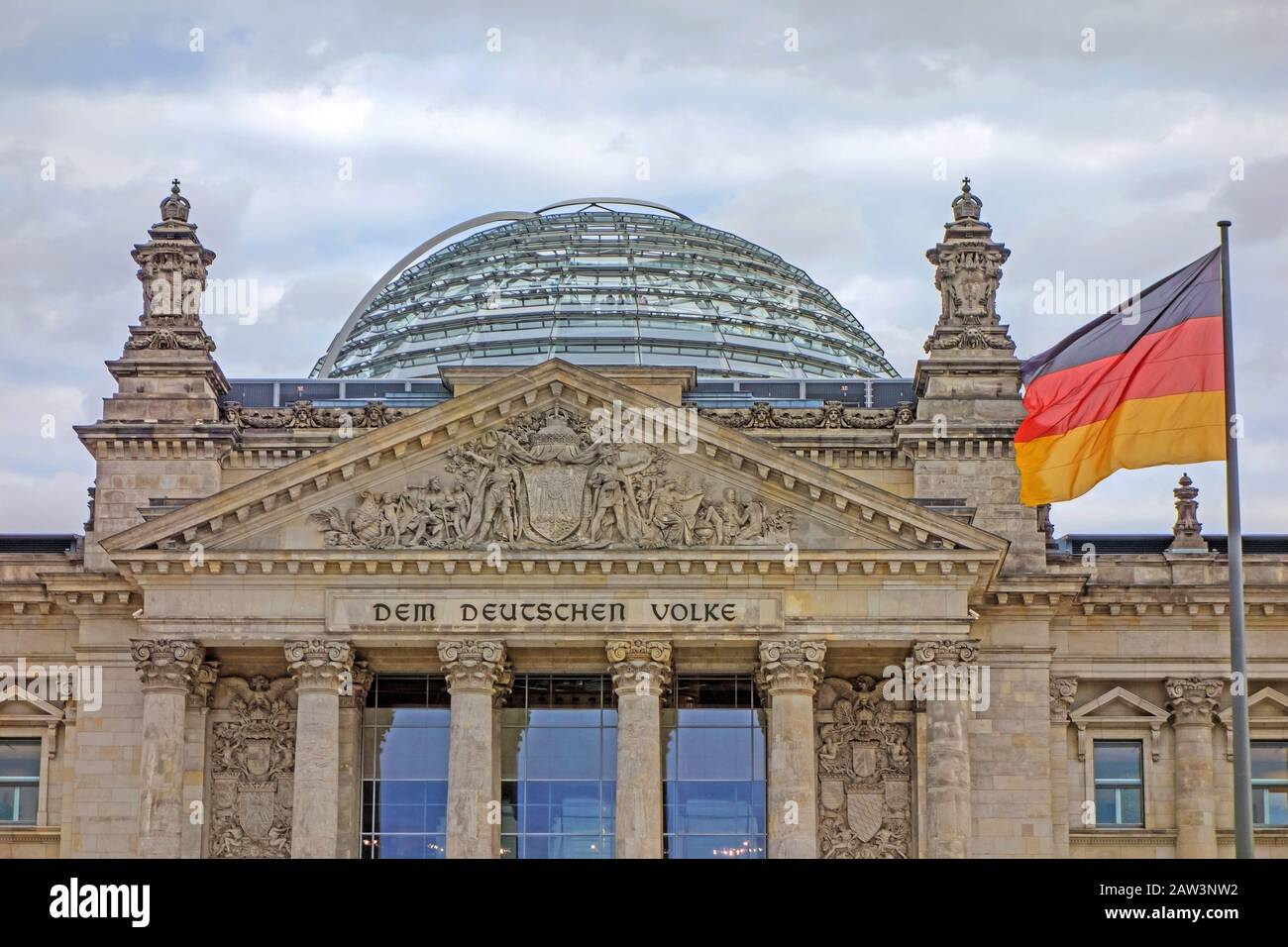 Berlin, Germany - October 28, 2013: German Reichstag building - detail ...