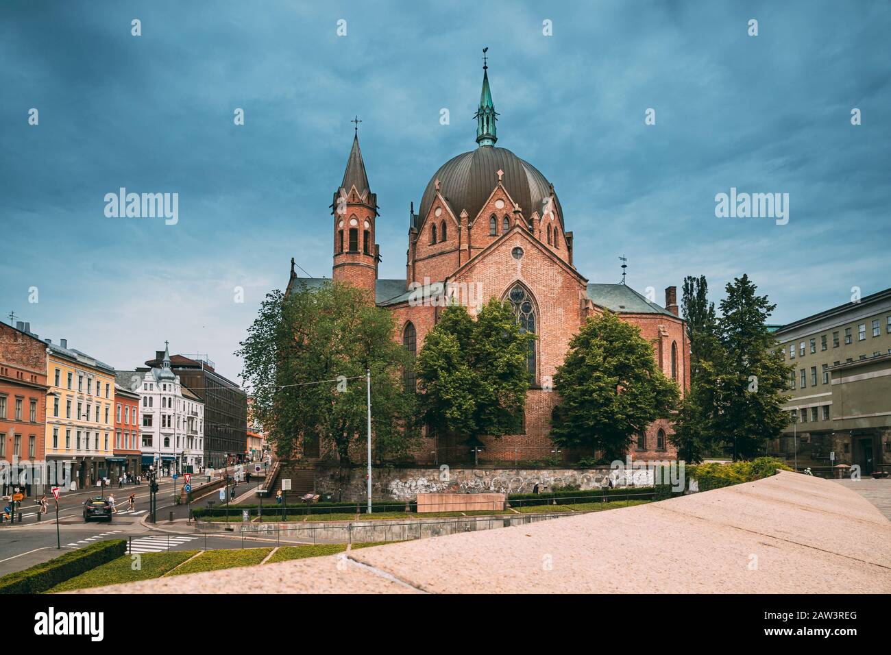 Oslo, Norway. Trefoldighetskirken - Holy Trinity Church at Akersgata ...