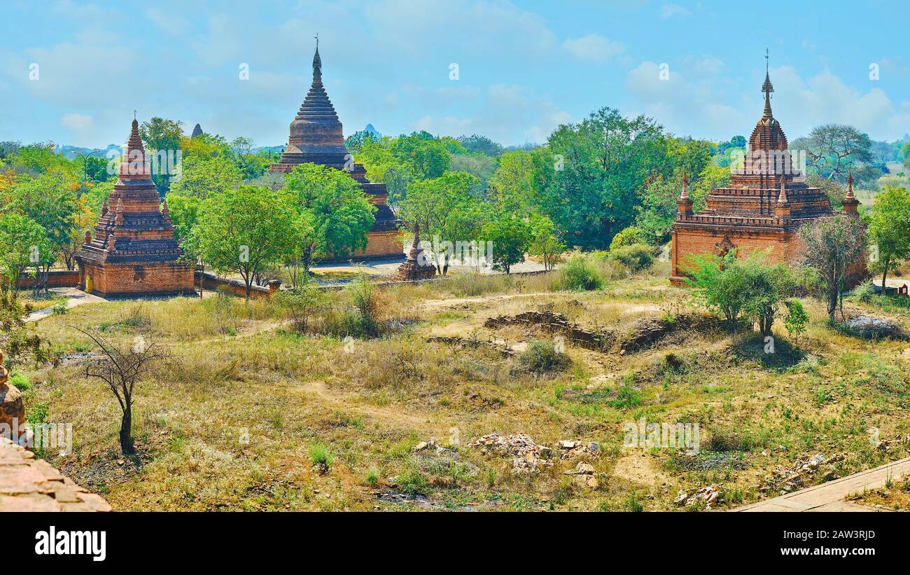 Bagan archaeological site boasts hundreds of preserved ancient stupas ...