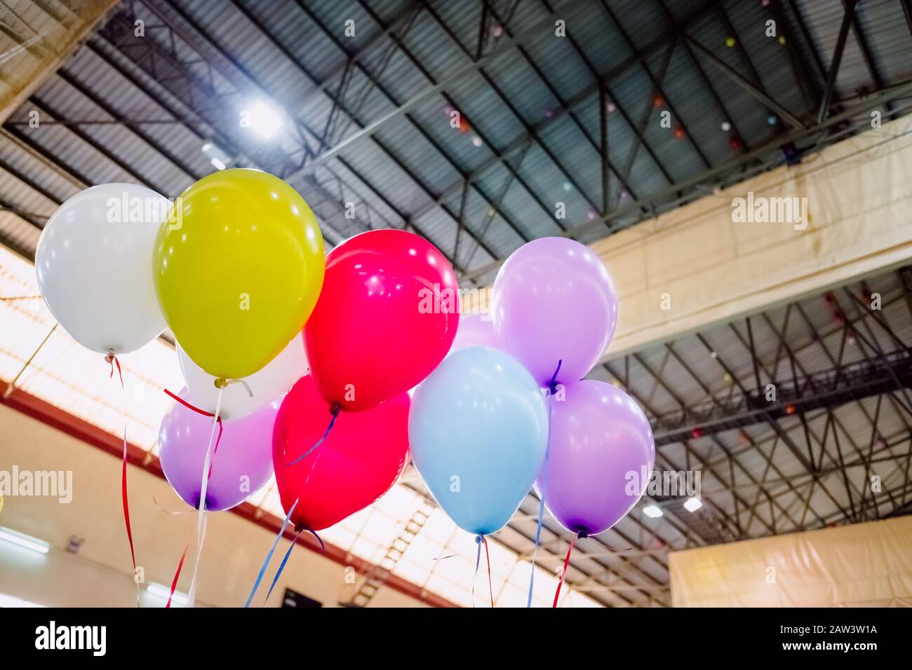 Colored balloons at a children's fair Stock Photo - Alamy