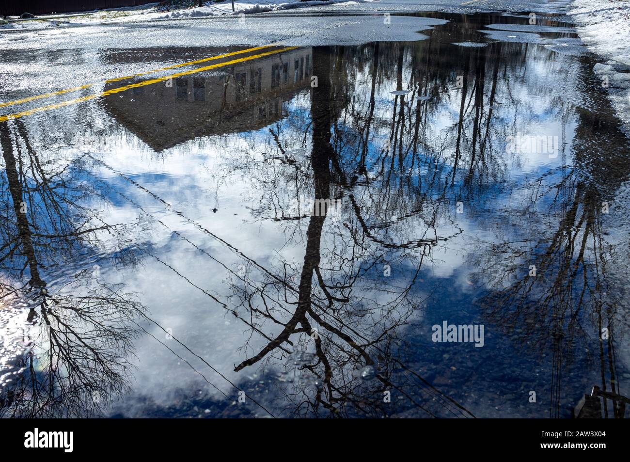 Melted snow hi-res stock photography and images - Alamy