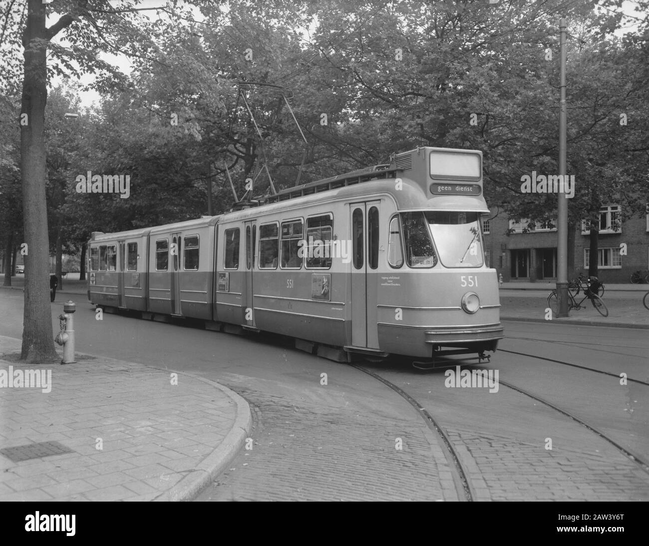 Test drive threefold tram Amsterdam tram Location: Stadionplein Date ...