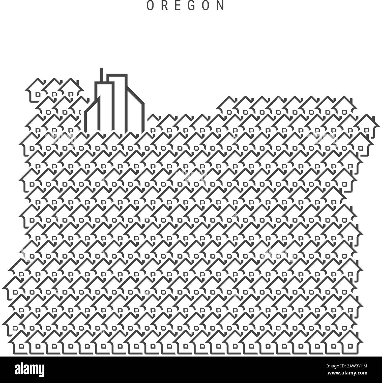 Usa houses for rent Stock Vector Images - Alamy