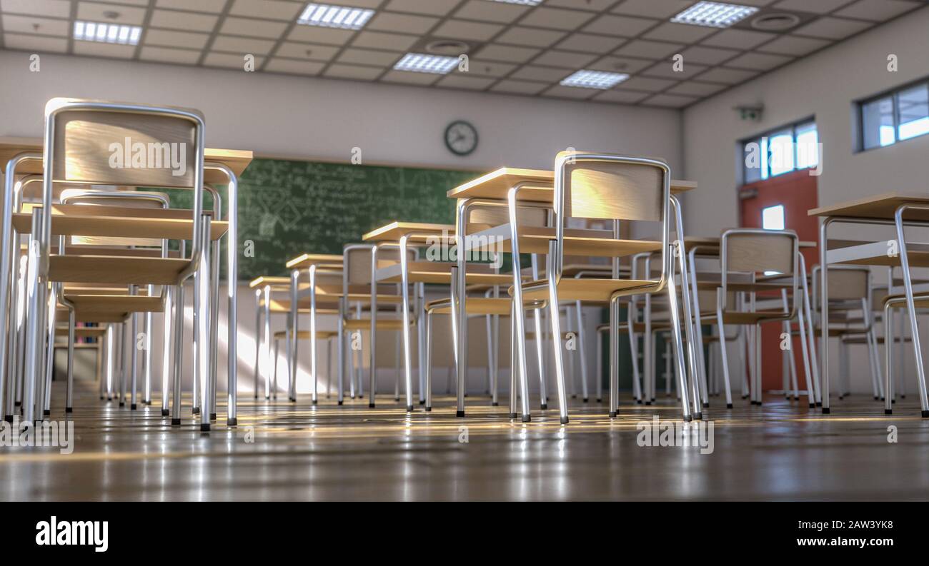 Modern Classroom Illustration High Resolution Stock Photography and ...