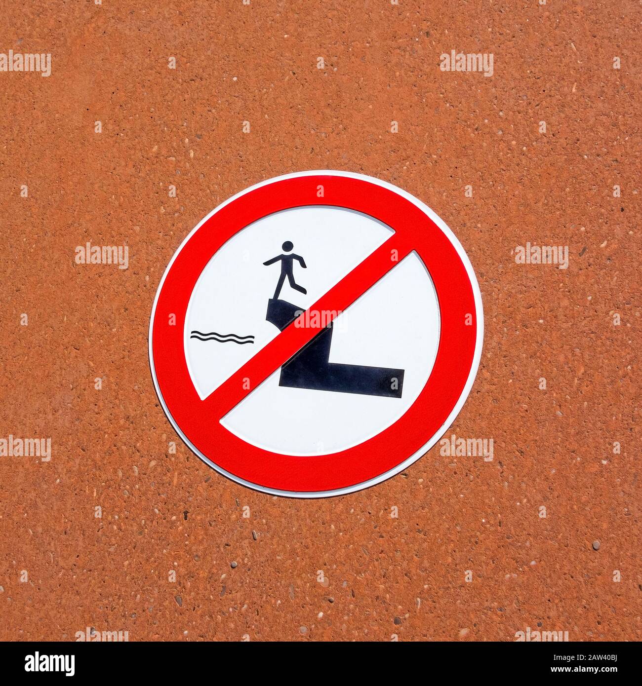 Concept Figure Warning Sign Falling High Resolution Stock Photography ...