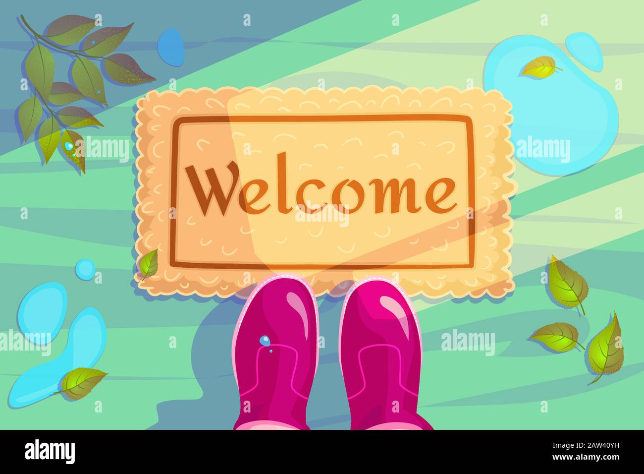 Welcome boots Stock Vector Images - Alamy