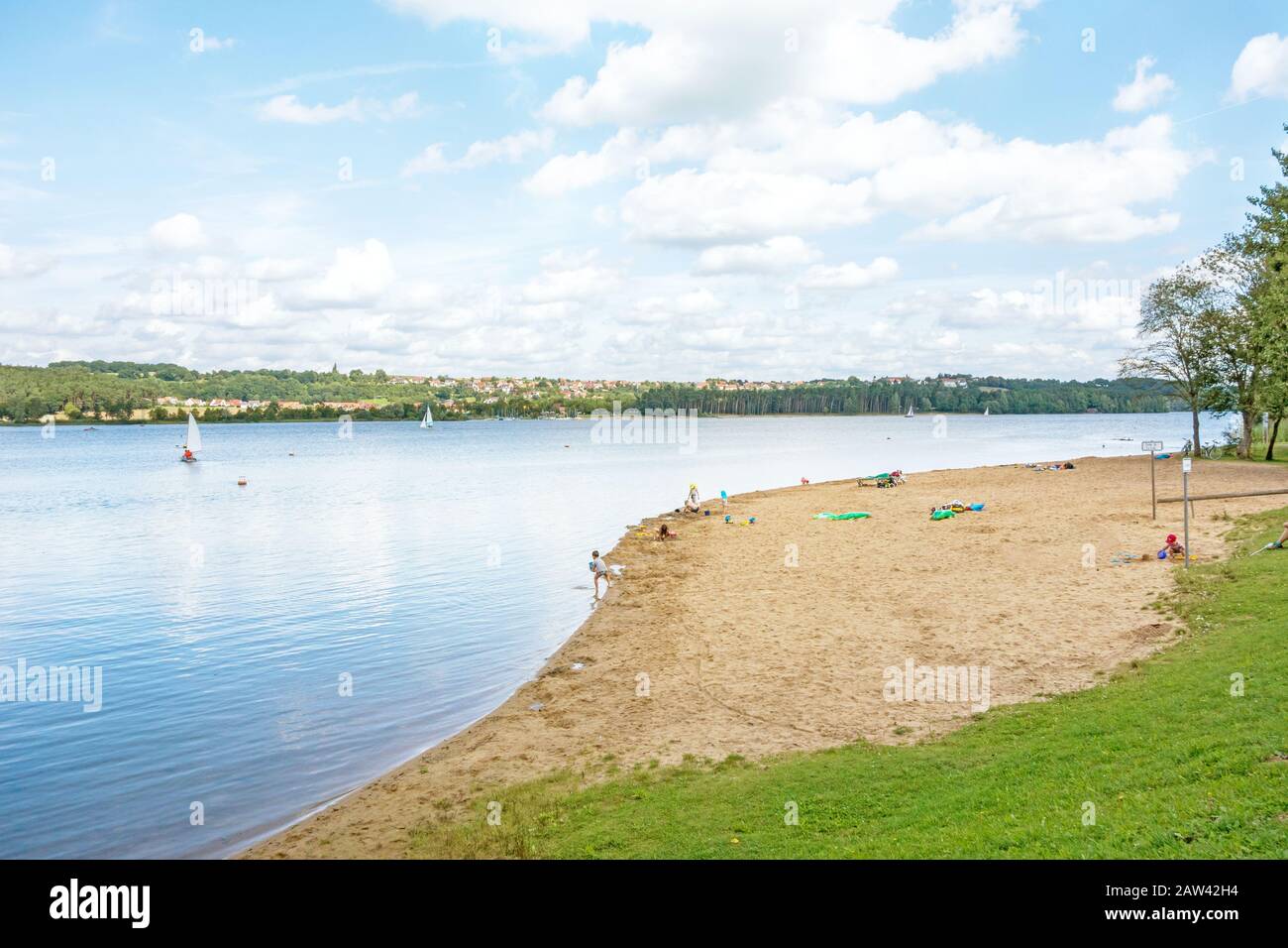 Beach at Brombachsee, Bayern, Germany Stock Photo - Alamy