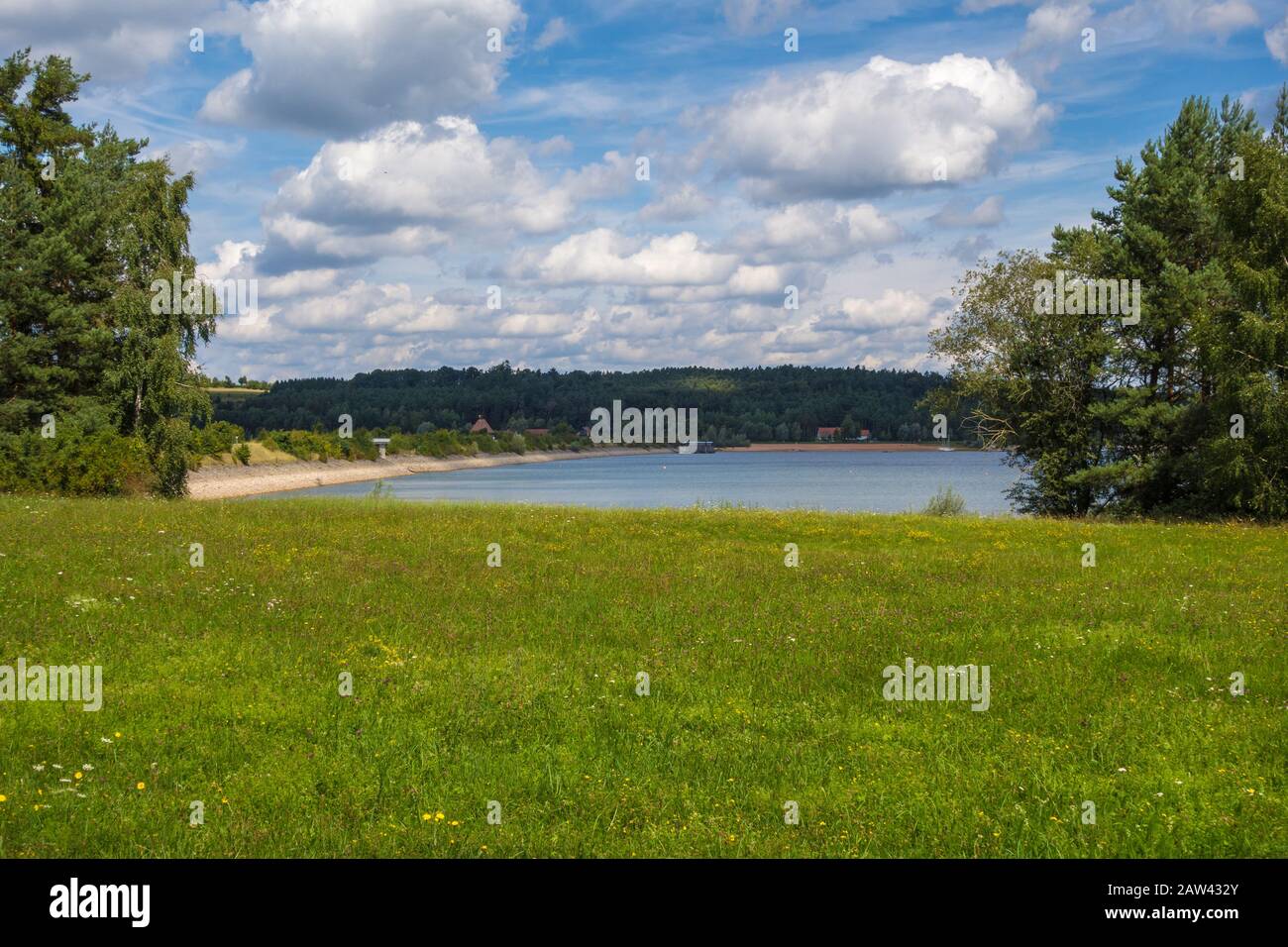 Brombachsee, Bayern, Germany, view of the dam Stock Photo - Alamy