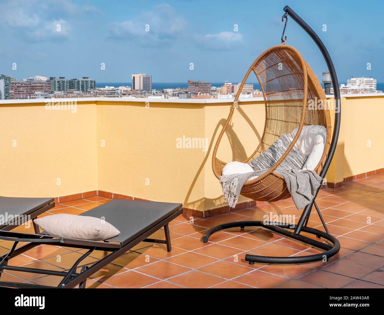 Wooden sun bed hi-res stock photography and images - Alamy
